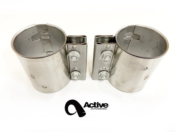 Active Autowerke Exhaust Clamp Set F8X | Graveyard Performance