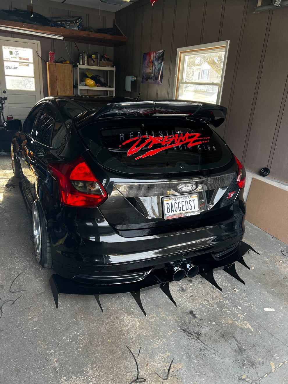 Ford Focus ST (2011-2018) Rear Diffuser V3